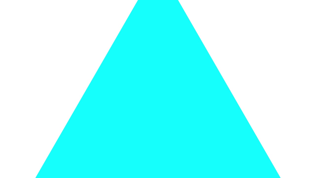 Cyan Triangle White Background Scale Up - YouTube