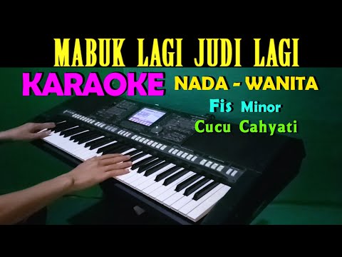 MABUK JUDI - Cucu Cahyati | KARAOKE Nada Wanita | Dangdut Lawas