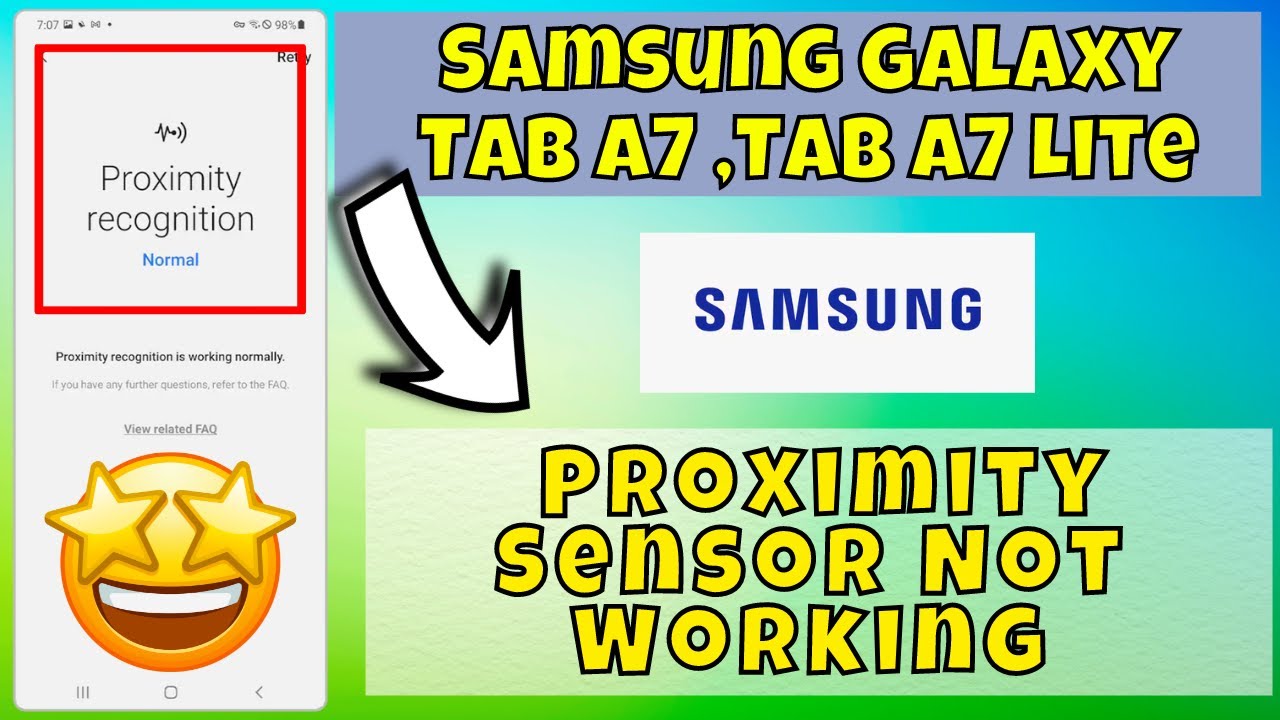 Samsung Galaxy Tab A7 ,Tab A7 Lite Proximity Sensor Issue || Proximity ...