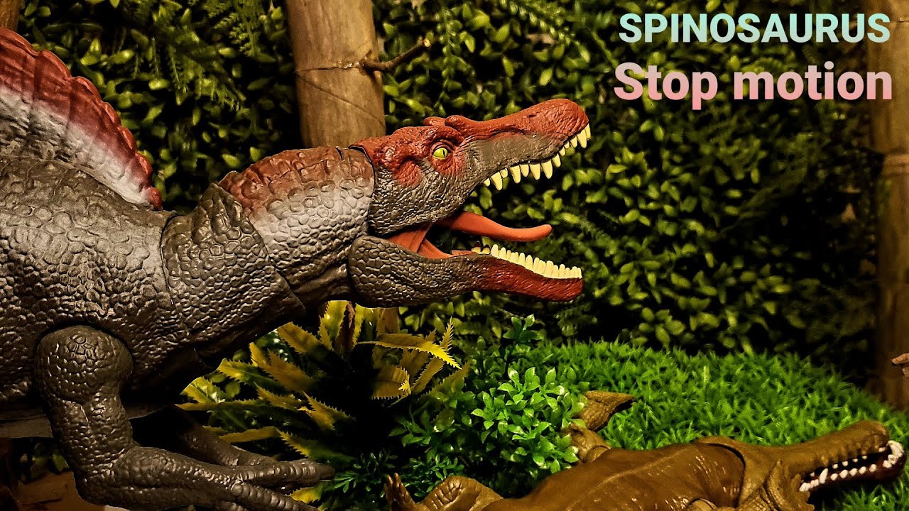 SPINOSAURUS (Nokia ringtone) STOP MOTION test #jurassicpark - YouTube