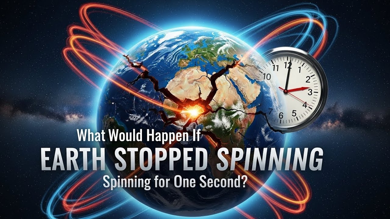 What Would Happen If Earth Stopped Spinning for One Second - YouTube