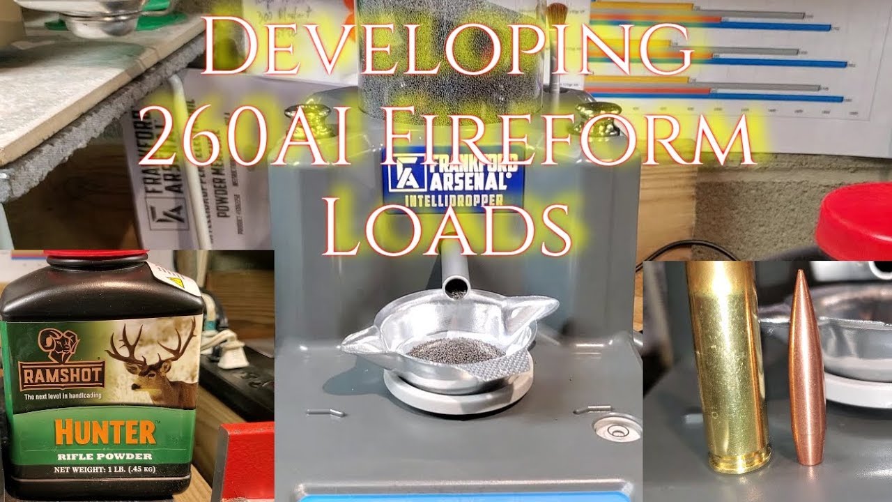 Developing 260AI Ackley Improved Fireforming Loads - YouTube
