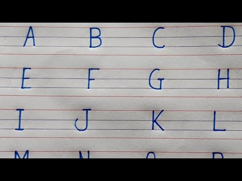 How to write capital letters | How to write capital letters beautiful ️ ...