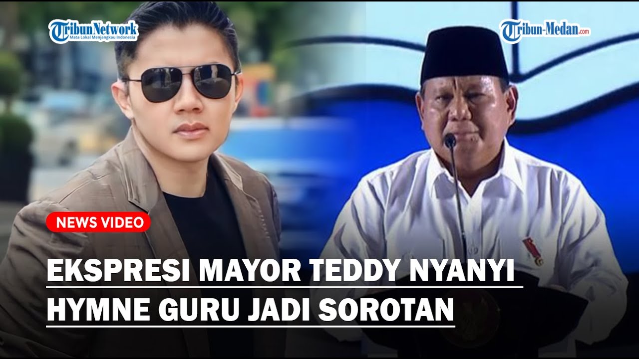 EKSPRESI MAYOR TEDDY Nyanyi Hymne Guru jadi Sorotan Publik - YouTube