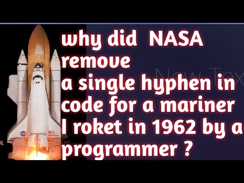 why did NASA remove a single hyphen in code for a mariner I roket in ...