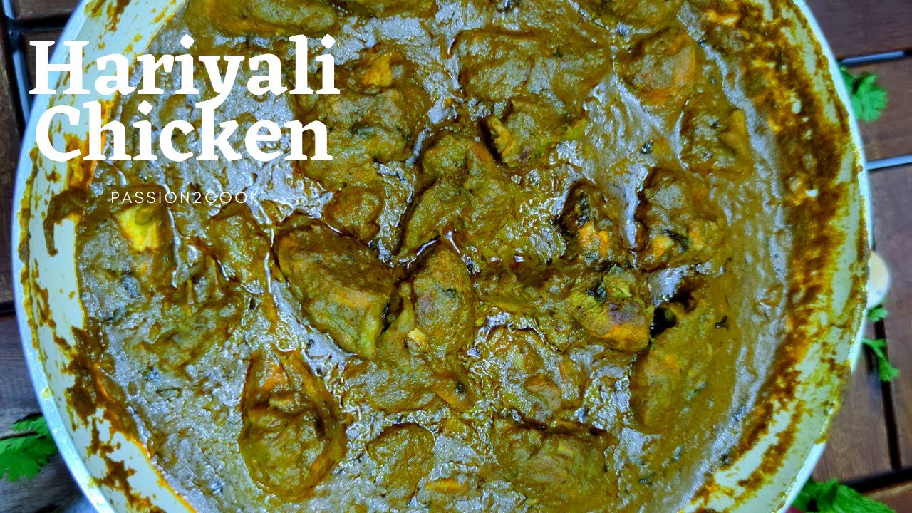 Hariyali Chicken | Hara chicken | how to make hariyali chicken ...