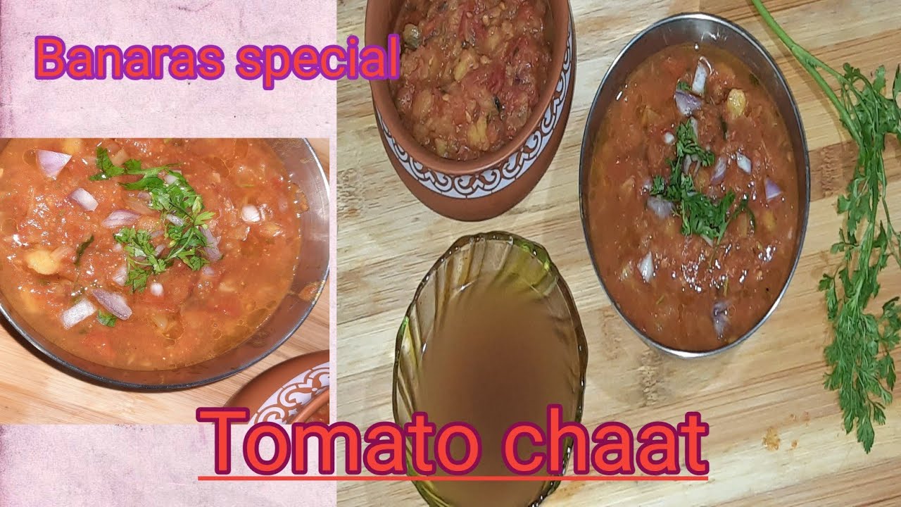 Banarasi special Tomato chaat in telugu//tamatar chaat recipe//evening ...