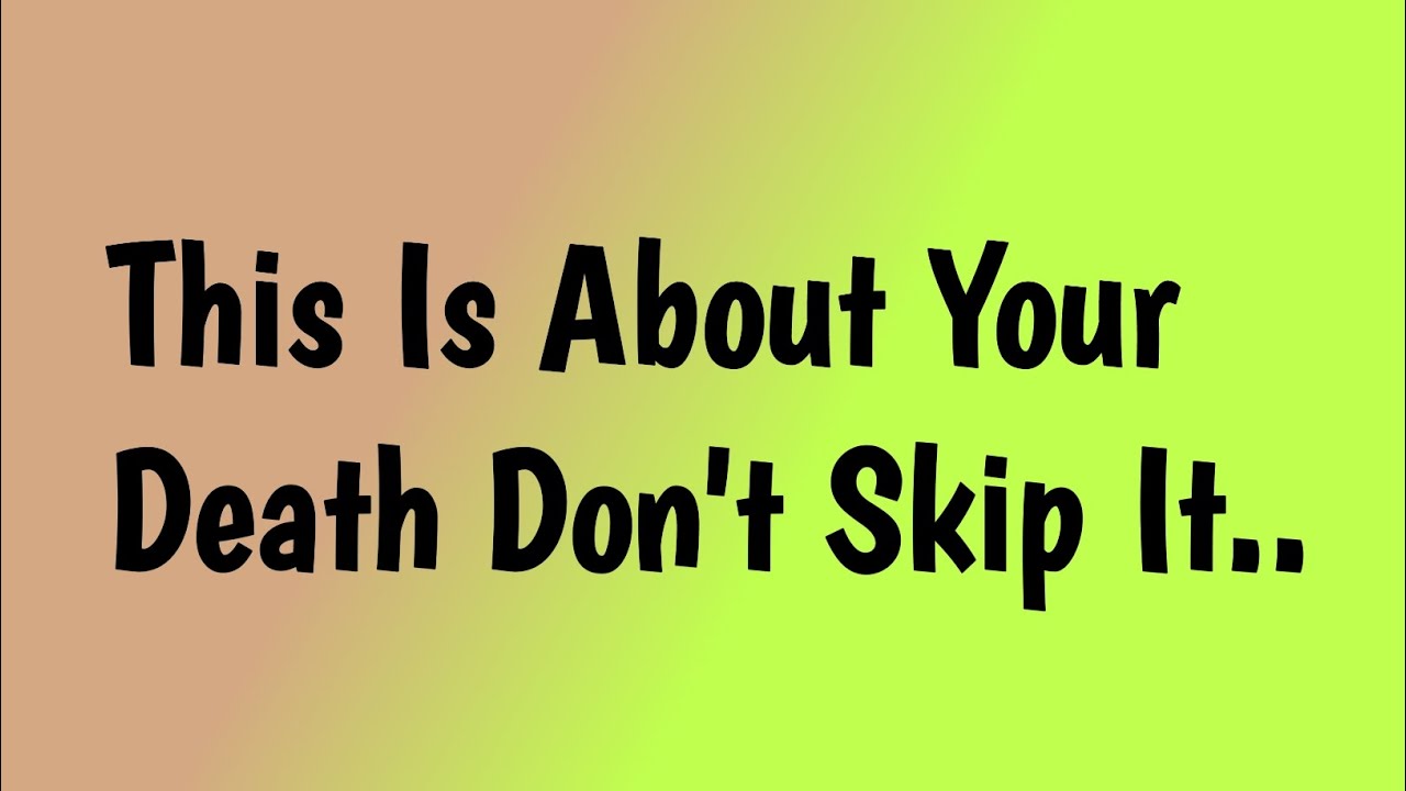 🌈God Message Today | This Is About Your Death Don't Skip It..| God ...