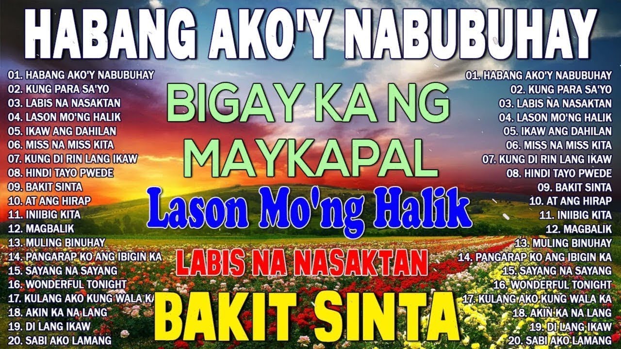 SANSHAI All Original Love Songs NONSTOP MEDLEY HABANG AKO'Y NABUBUHAY ...