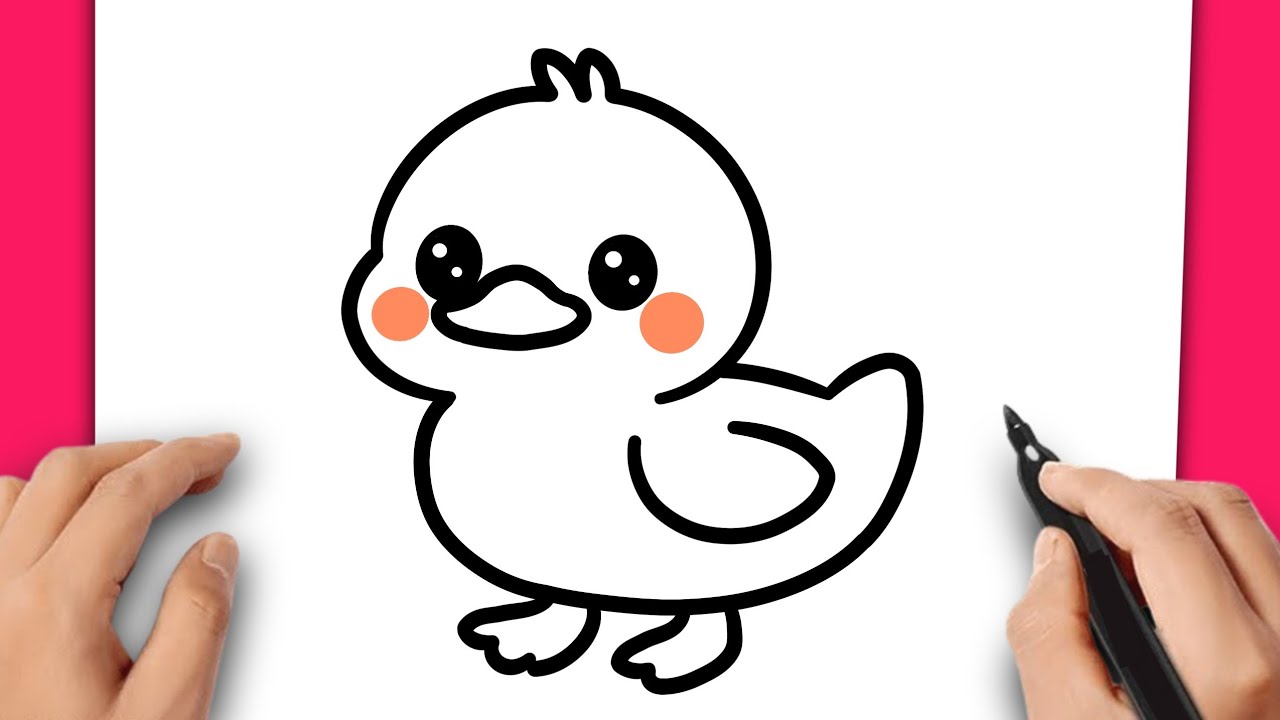 HOW TO DRAW A CUTE DUCK 🦆 - STEP BY STEP - YouTube