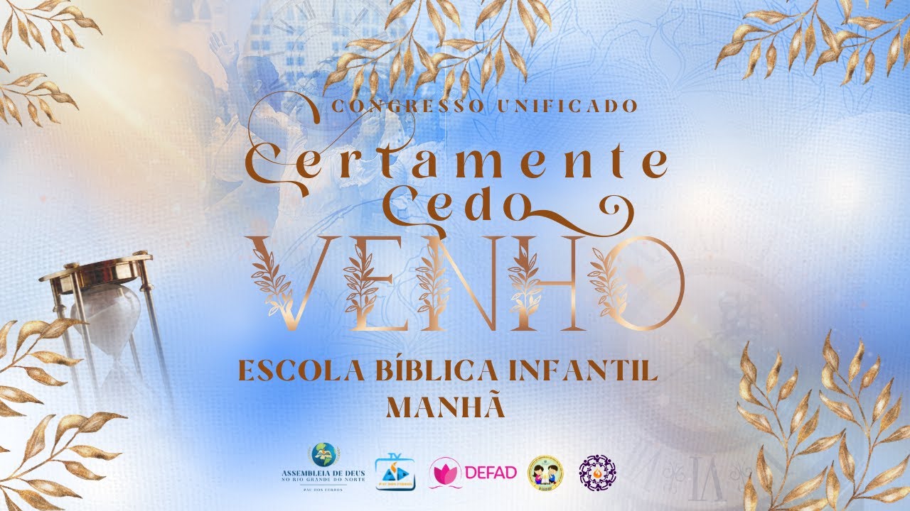 CONGRESSO UNIFICADO - 3° DIA - MANHÃ | TEMPLO CENTRAL ADPF - 08/10/2023 ...