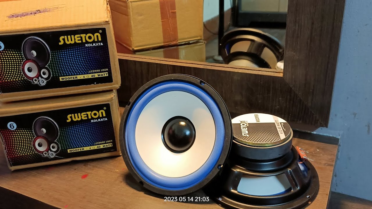 Sweeton 6 inch woofer speaker unboxing video - YouTube