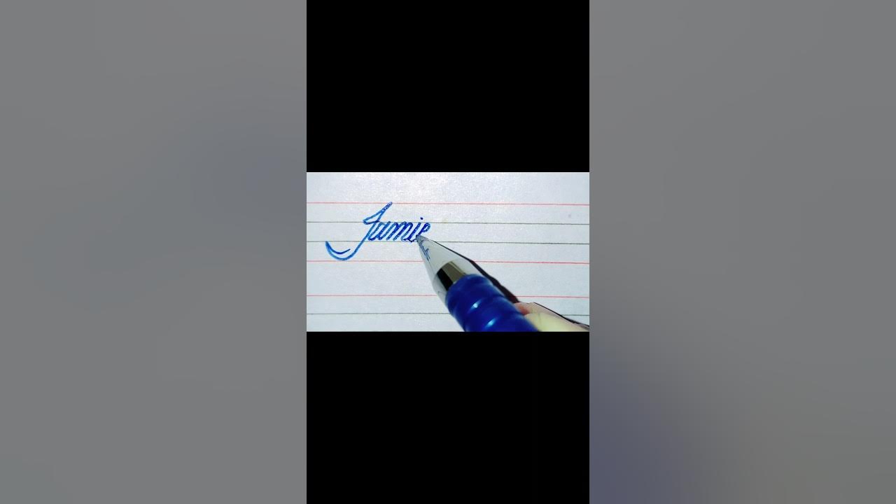 Jamie write ️ in beautiful cursive style #handwriting # ...