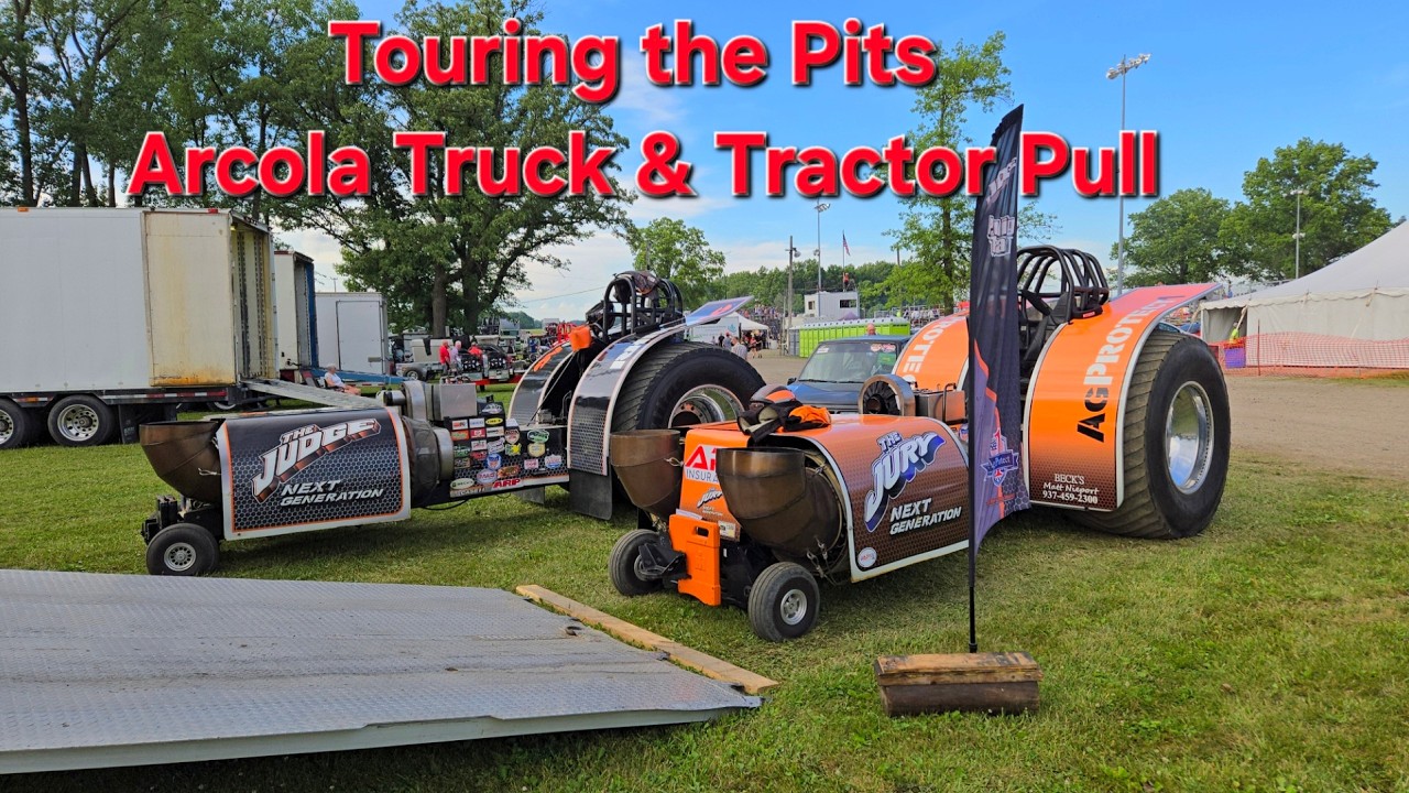 Touring the Pits Arcola Truck & Tractor Pull - YouTube