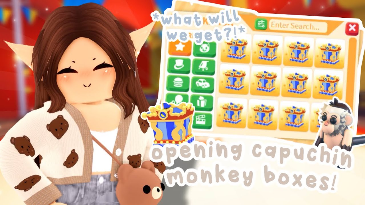 Opening *NEW* CAPUCHIN MONKEY BOXES In Adopt Me! 🎪 | *THIS Is What I ...