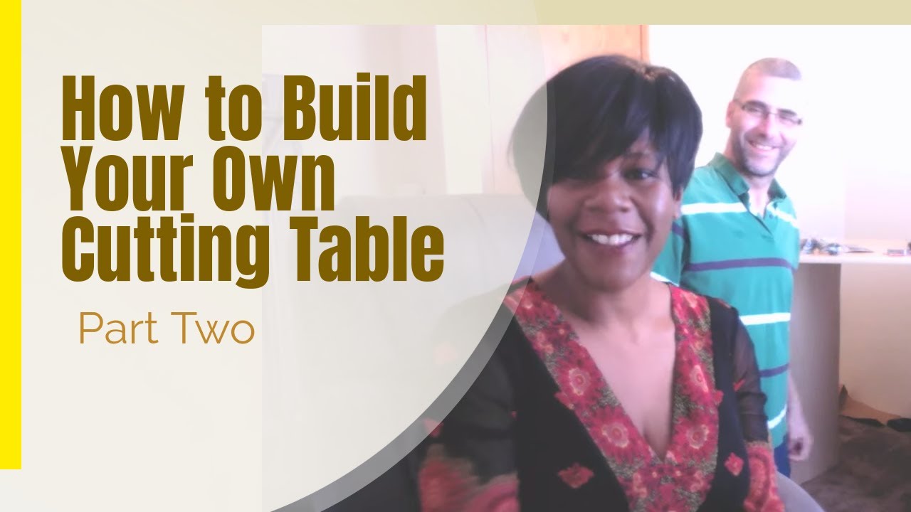 Cutting Table Pt 2: Securing the table and putting it on wheels - YouTube