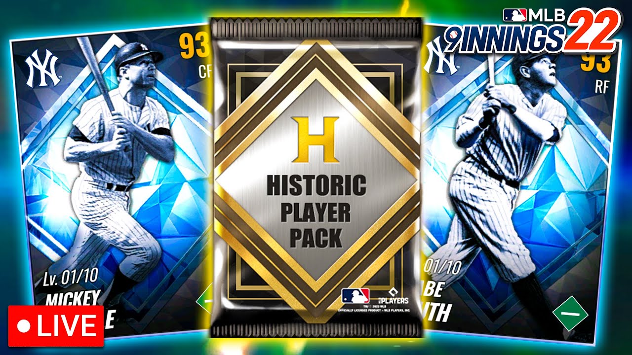 🔴LIVE | MLB 9 Innings 22 - Historic Player Pack Opening Part 2! - YouTube