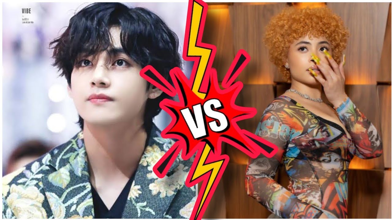 Ice Spice Vs BTS Member V Life style Comparison AT world - YouTube