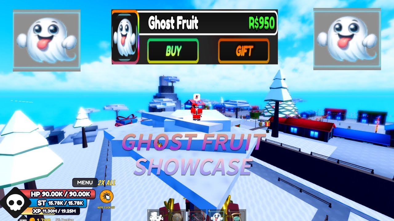 Ghost Fruit Showcase (One Fruit Simlator) - YouTube