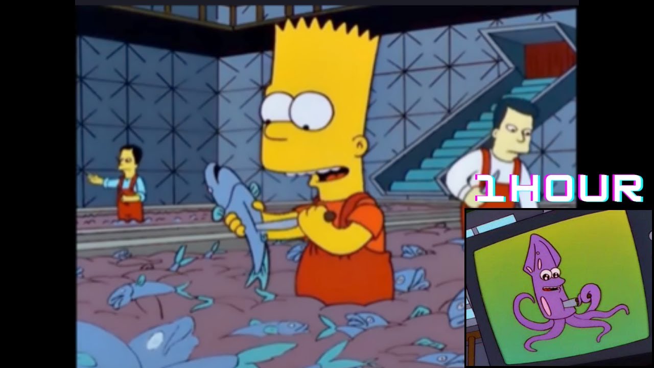 Meto cuchillo, saco tripas - Bart Simpson. Los Simpson [1 HORA] - YouTube