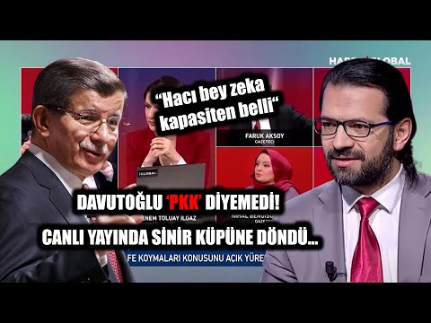 HACI YAKIŞIKLI, AHMET DAVUTOĞLU'NU CANLI YAYINDA KIZDIRDI..!! DAVUTOĞLU \