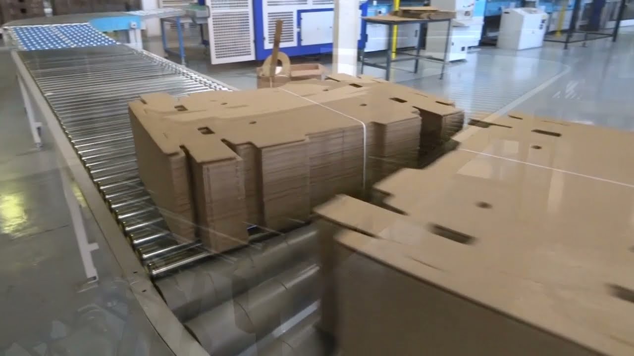 CORRUGATED BOARD CONVEYOR AND MATERIALS HANDLING SYSTEMS - YouTube