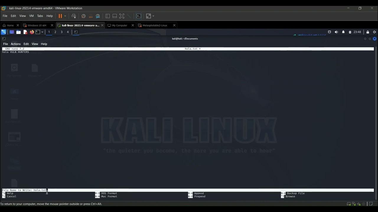 Comandos Esenciales para Hackers y Pentesters, en la terminal de Kali ...