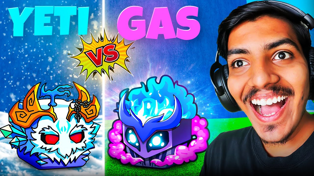 Yeti VS Gas Fruit in Blox Fruits! - YouTube