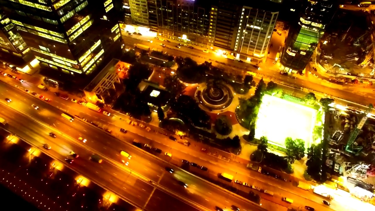 CityScape, Drone, Night lights Ariel view city Buildings 3 7 Free Stock ...