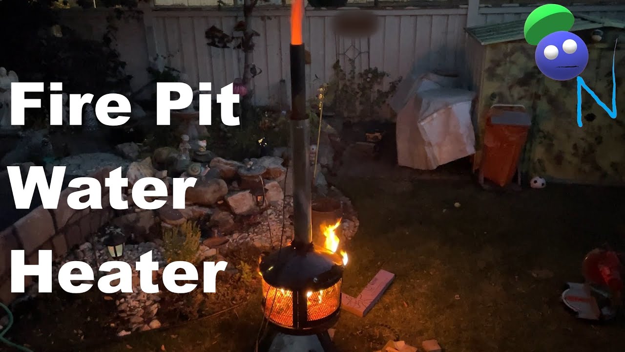 Fire Pit Hot Water Heater - YouTube