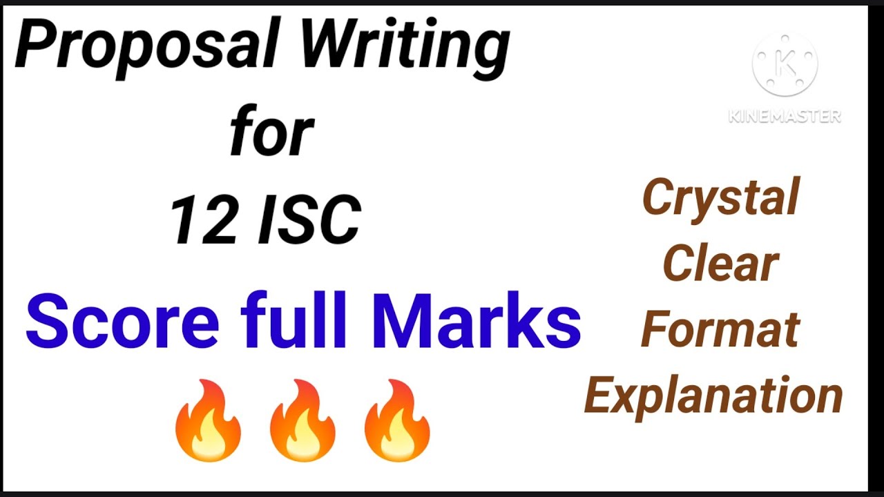 Proposal Writing Class 12 ISC #isclanguage #iscboards #icsenglish # ...