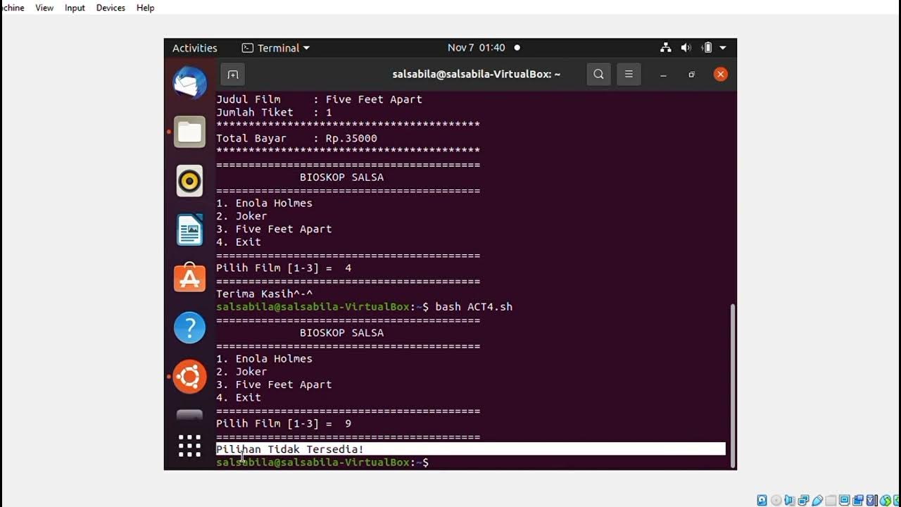 Pertemuan 4 - Pemrograman Shell - YouTube