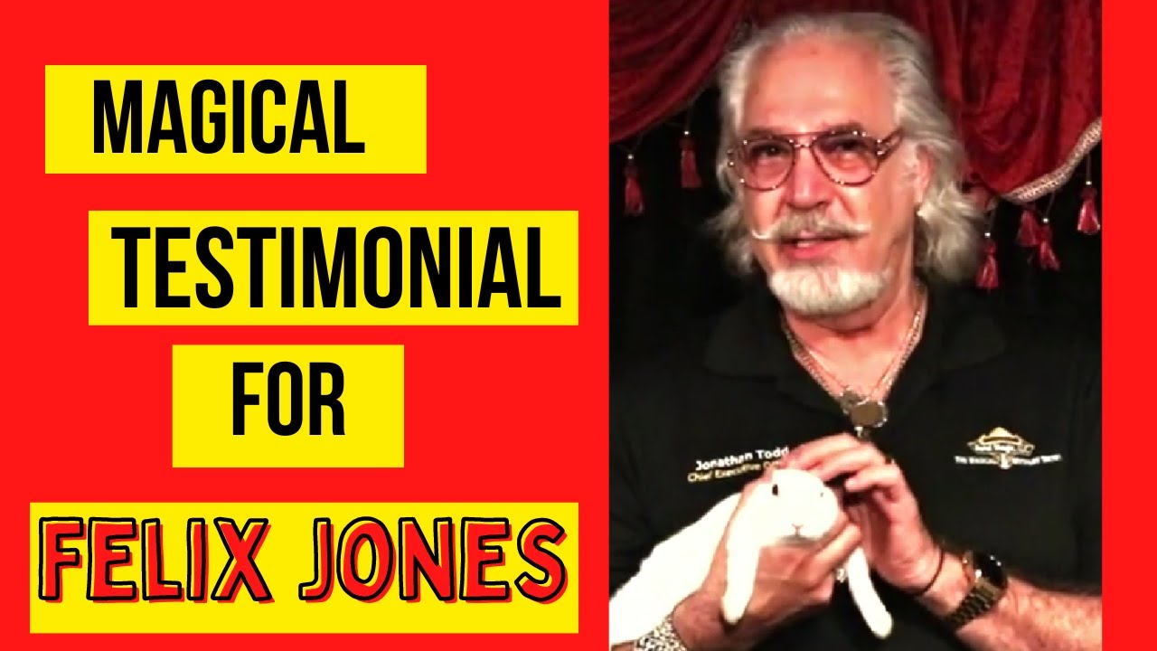 Jonathan Todd Testimonial For Felix Jones - YouTube