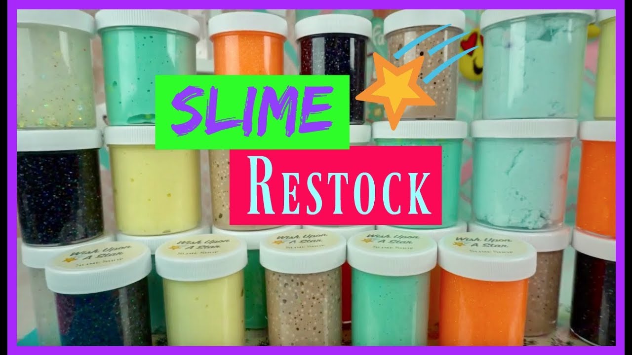 SLIME RESTOCK!! WISH UPON A STAR SLIME SHOP SEPTEMBER 25TH💖💖💖 - YouTube