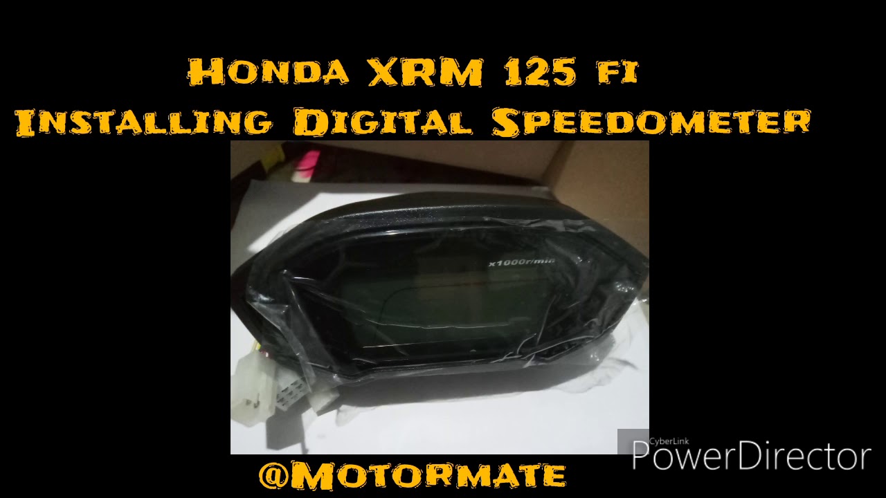 Digital speedometer for honda xrm 125 fi - YouTube