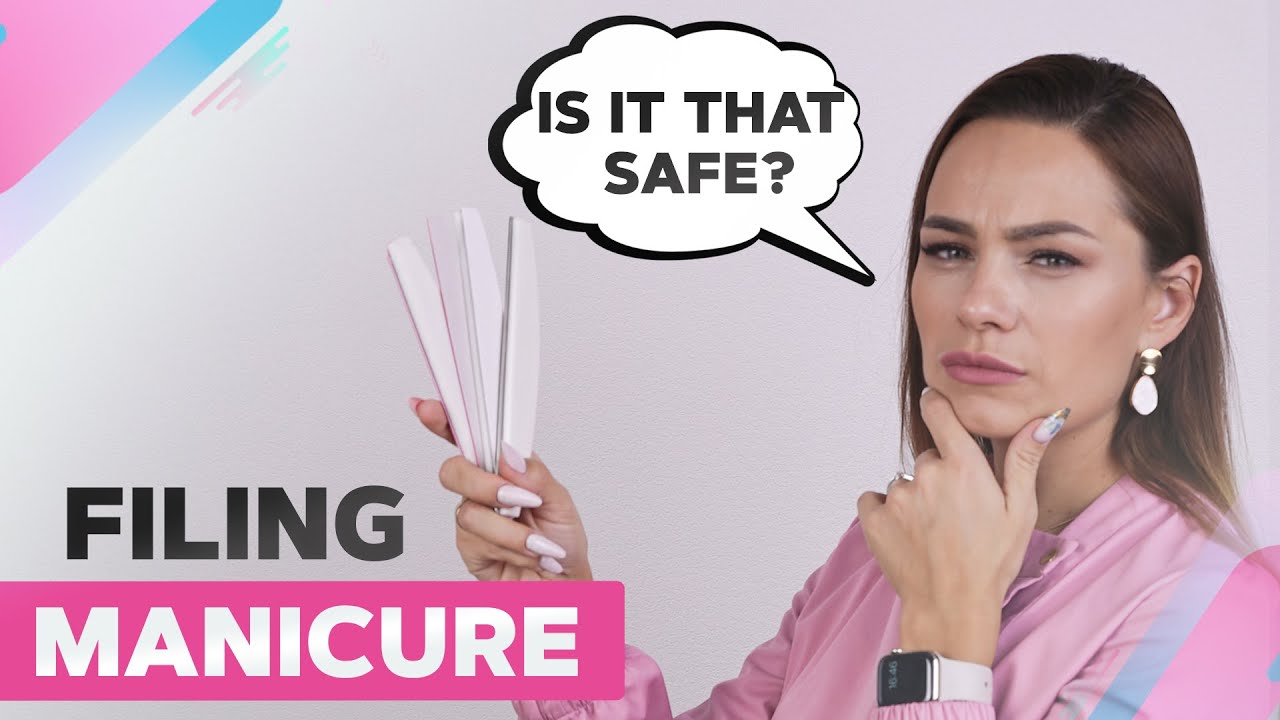 Filing Manicure Technique | NO Cutting Tools | Simple Stamping Nail Art ...