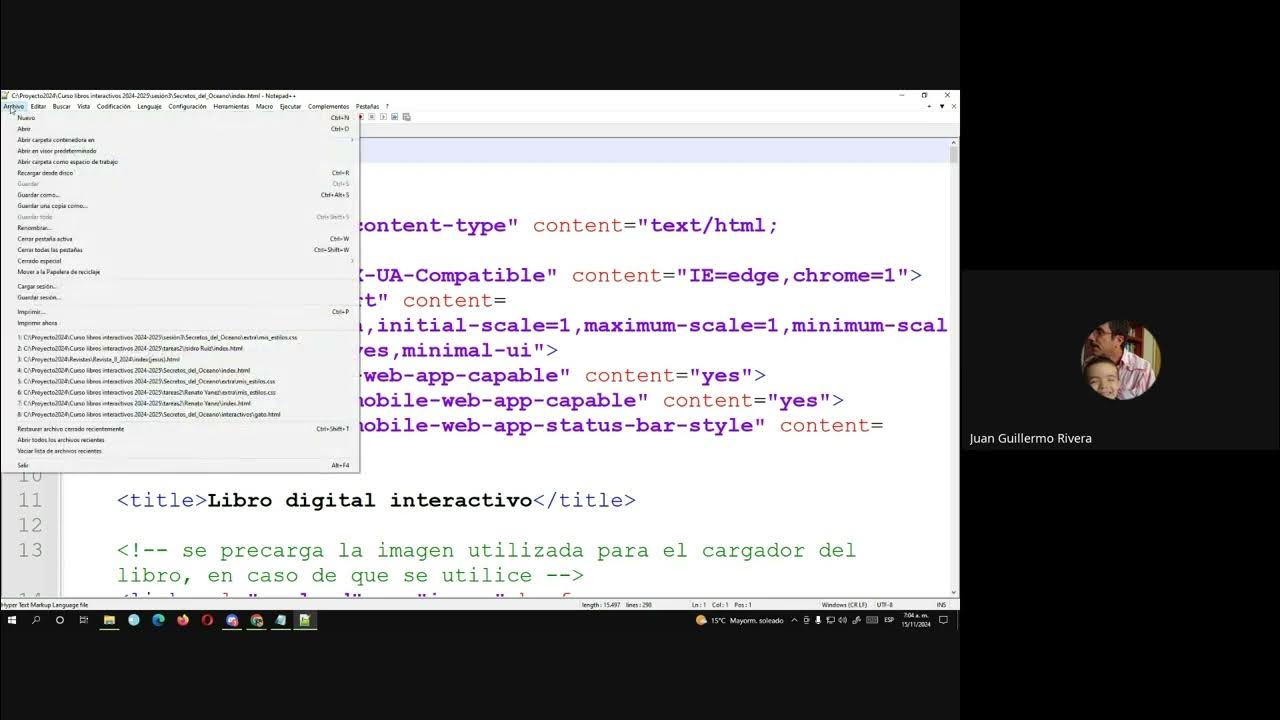 Curso" Diseño de libros interactivos con IA y DescartesJS" Sesión 3.ª ...