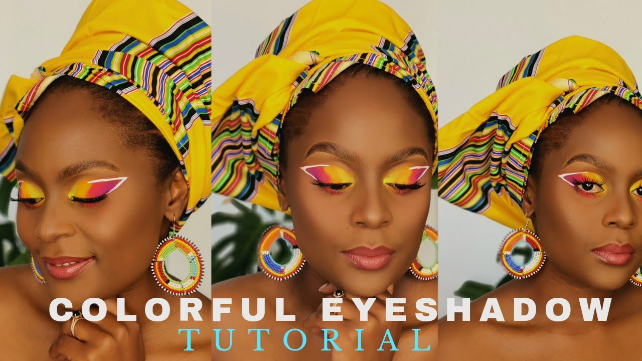 Colorful Eyeshadow Tutorial & a quick Lipstick Tutorial. # ...