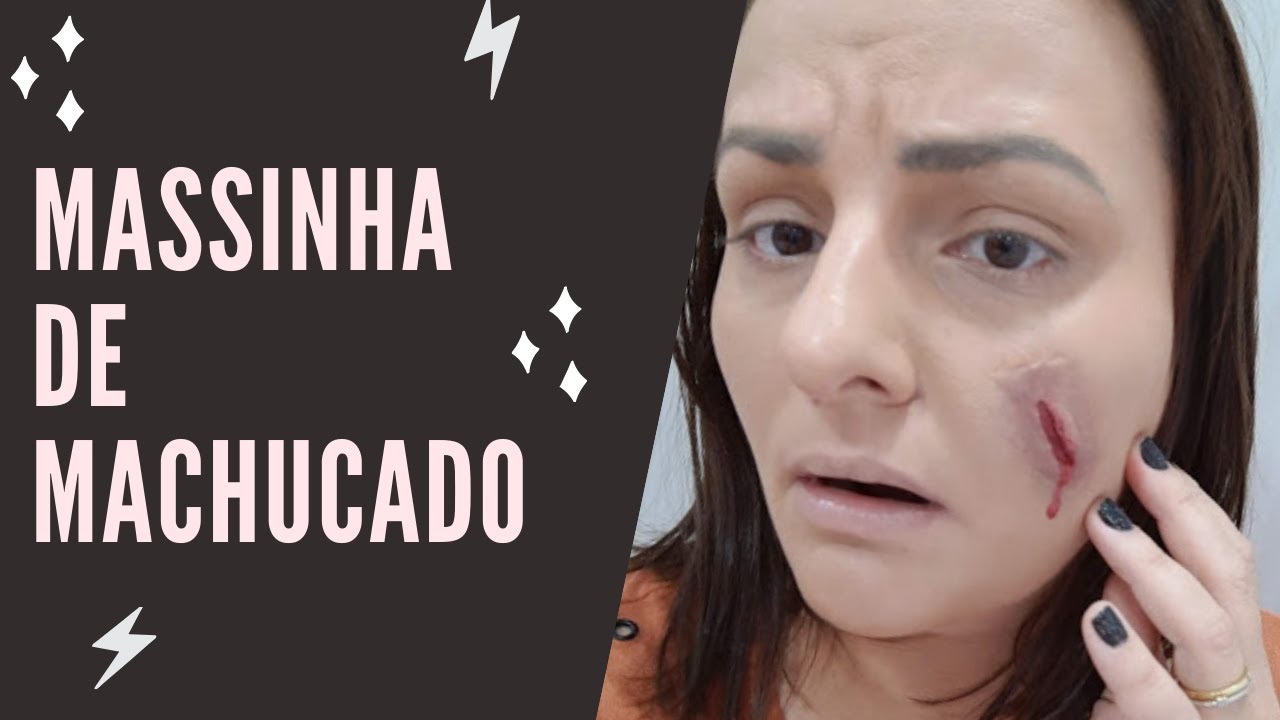 Como fazer massa de machucado e maquiagem de machucado - Make Artística ...