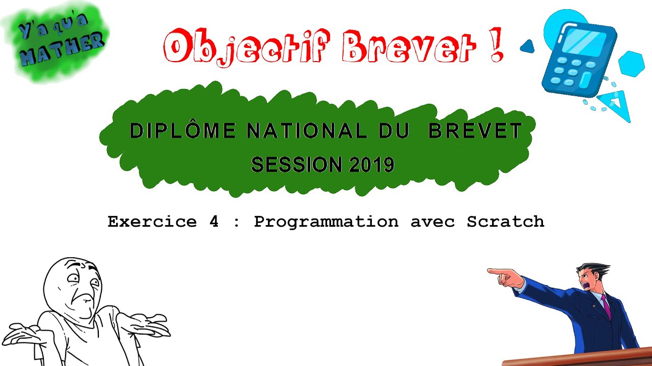 Objectif Brevet : Sujet 2019 (4/6) - YouTube