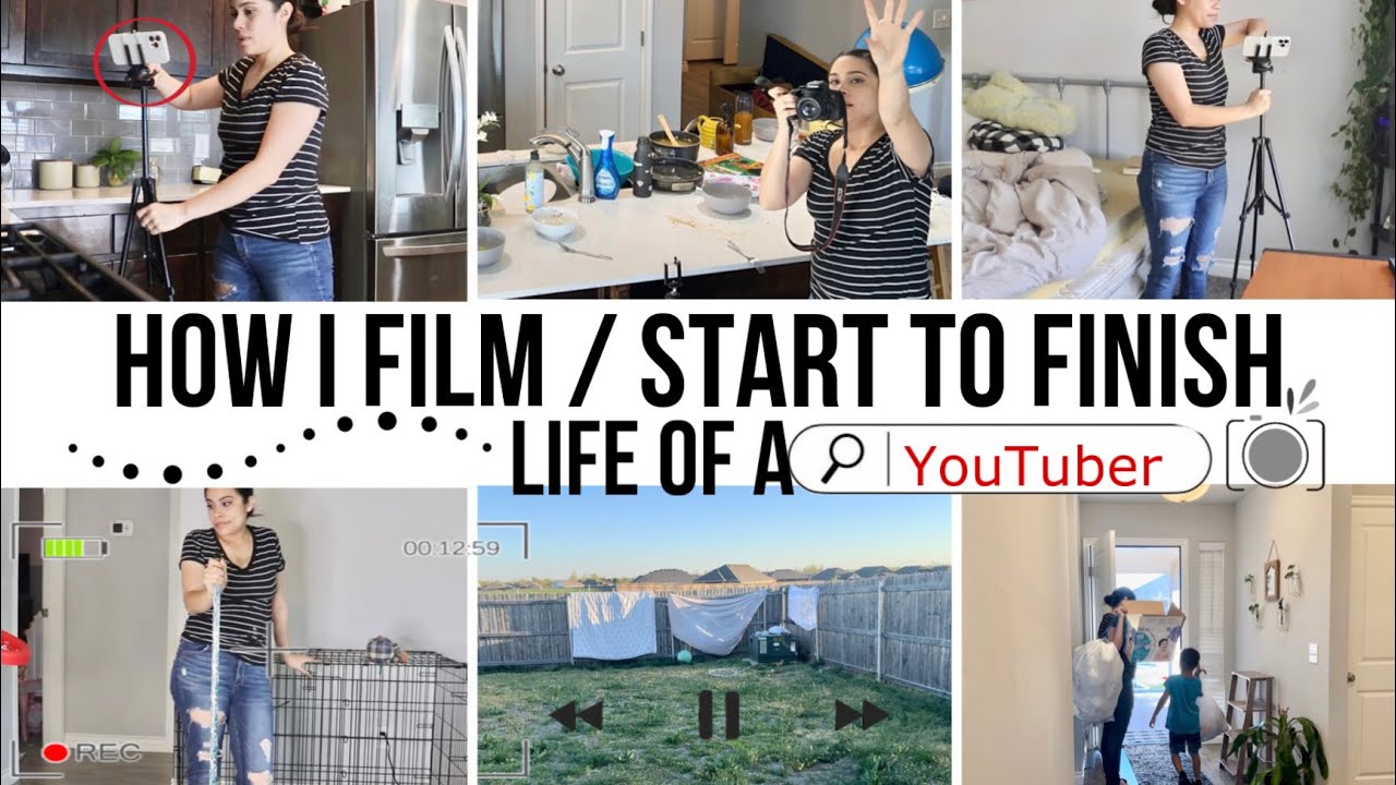 FILM WITH ME| how i film for cleaning videos, behind the scenes ...