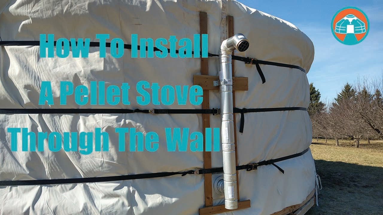 How To Install A Pellet Stove Through The Wall - YouTube
