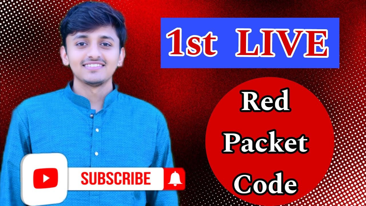 1st Live Red Packet Code | Join and claim | Red Packet With Vikram - YouTube