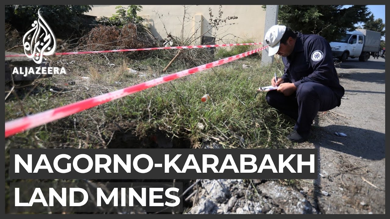Azerbaijani military defuses more than 150 mines in Agdam - YouTube