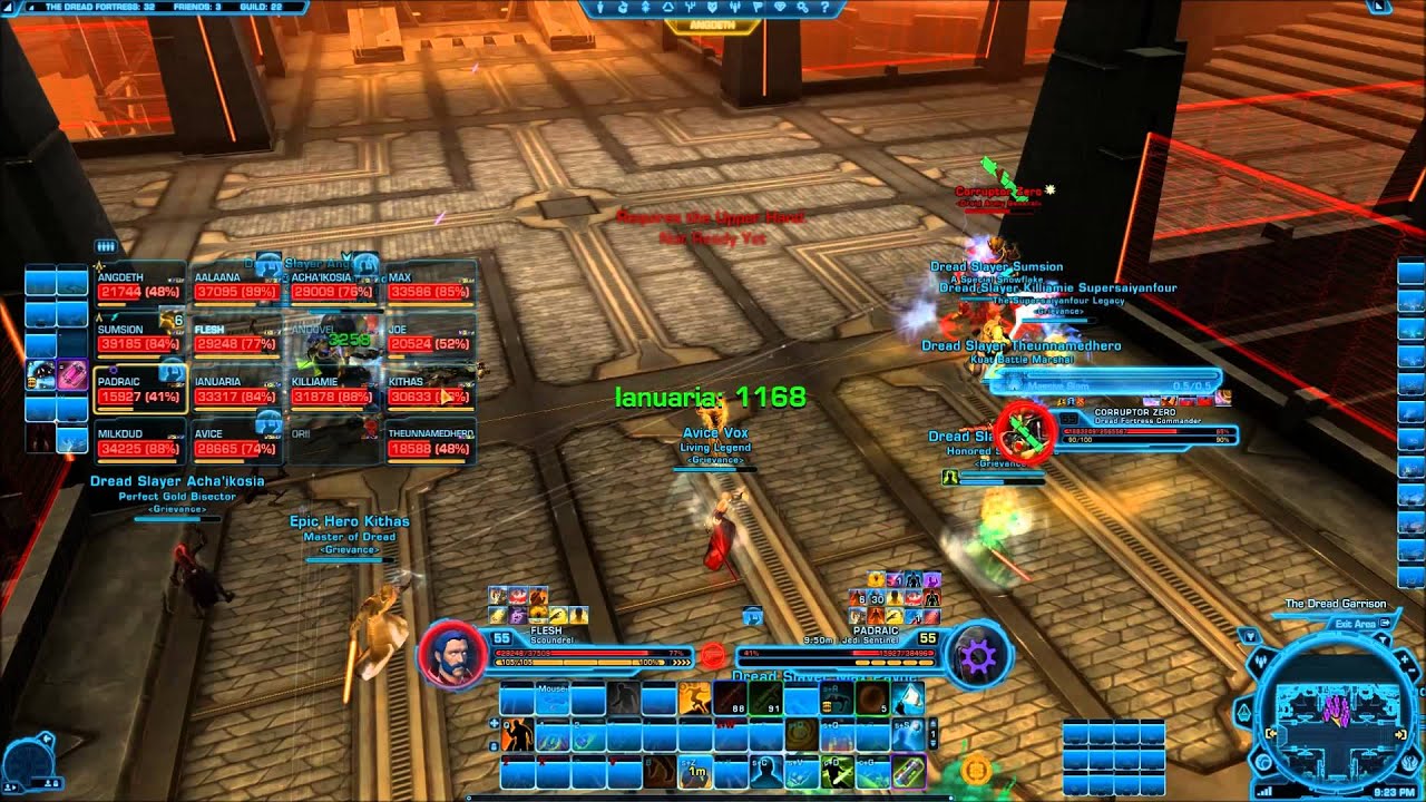 Grievance SWTOR - Dread Fortress Corruptor Zero 16-man HM - YouTube