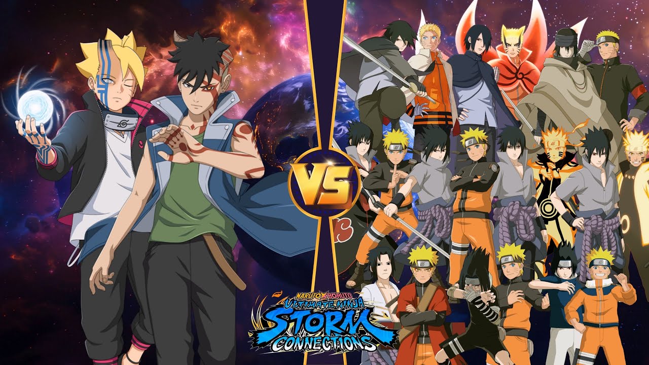 【Boruto & Kawaki (karma) VS Naruto & Sasuke all two-man teams Marathon ...