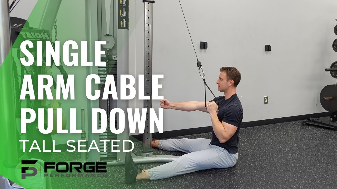Tall Seated Single Arm Neutral Cable Pull Down - YouTube