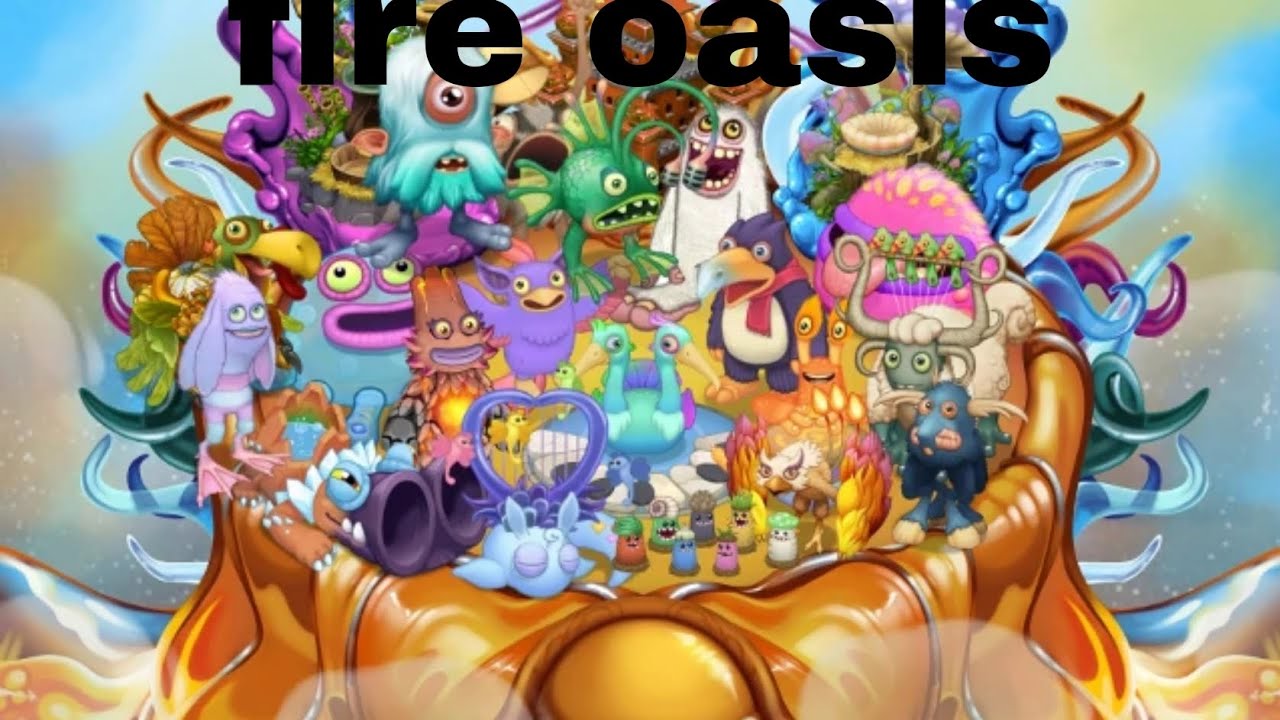 all monsters on fire oasis - YouTube