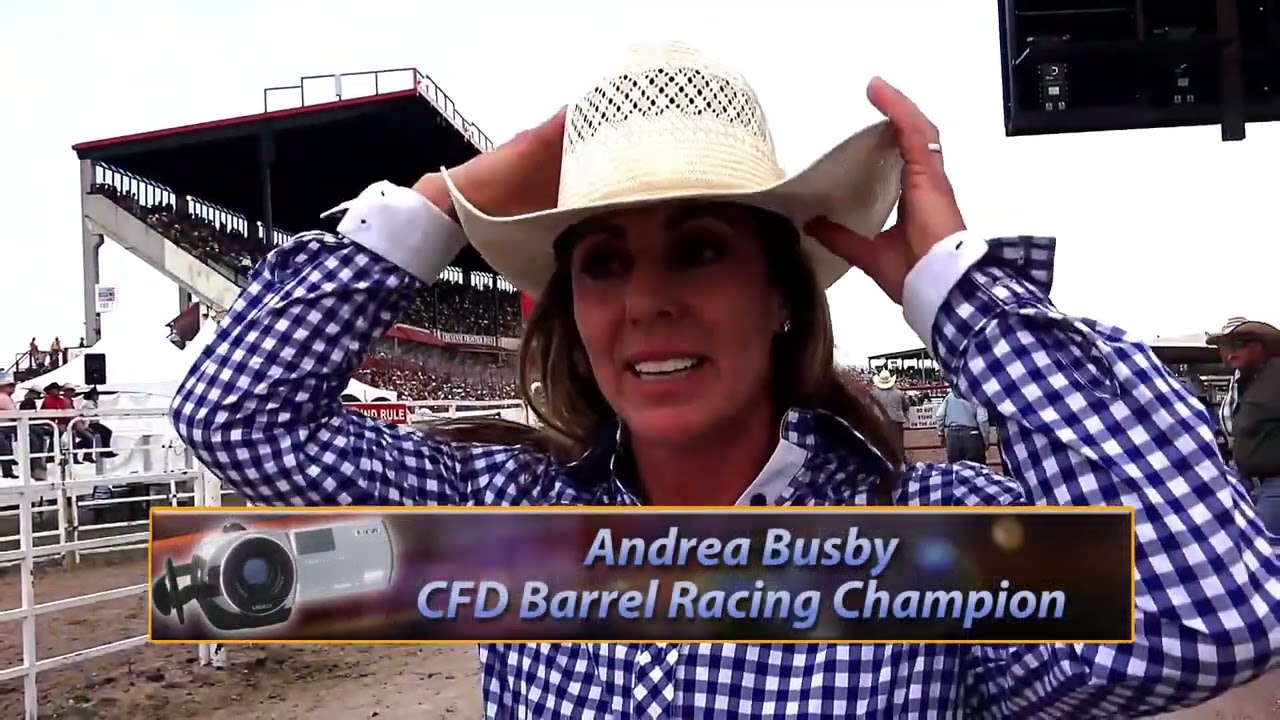 Andrea Busby Wins Cheyenne Frontier Days Barrel Racing Event - YouTube