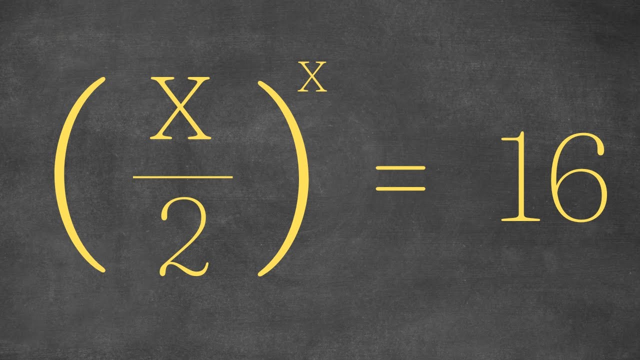 A Simple Problem Thats Not So Simple A Nice Exponential Equation a-simple-problem-thats-not-so-simple-a-nice-exponential-equation